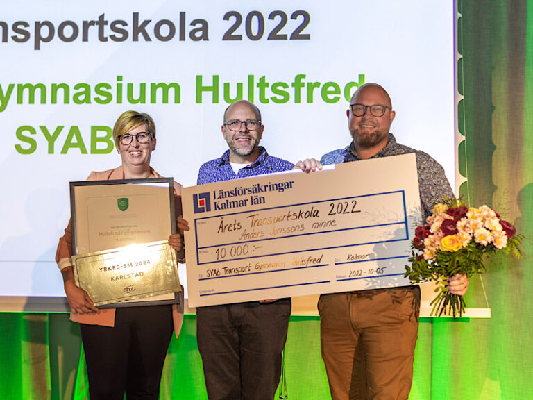 Vinnare 2022: SYAB Transportgymnasium i Hultsfred - TYA